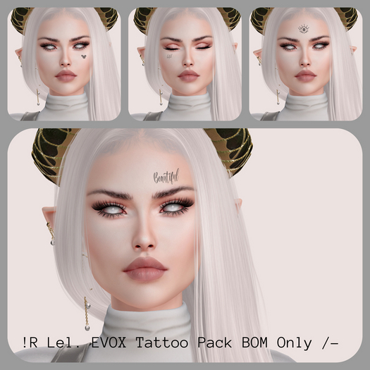 Second Life Marketplace R Evox Tattoo Pack 1 Bom 1888